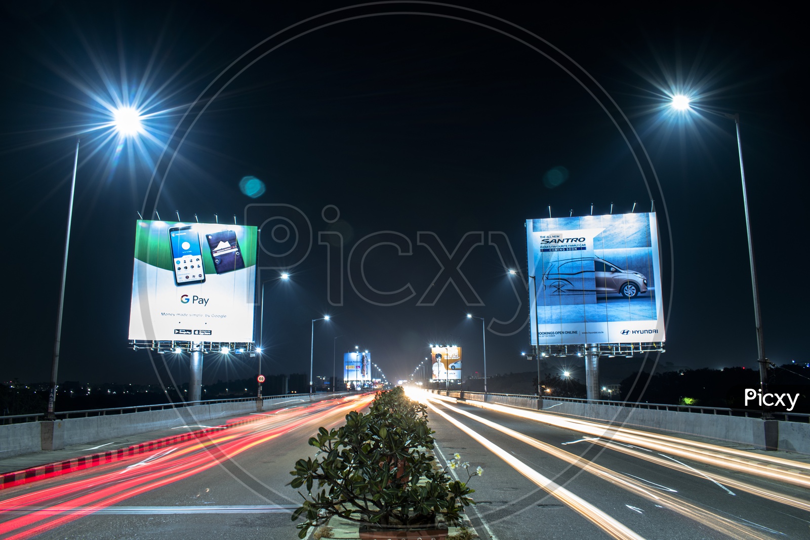 Image of Google hoarding on hyderabad flyover-OR292763-Picxy