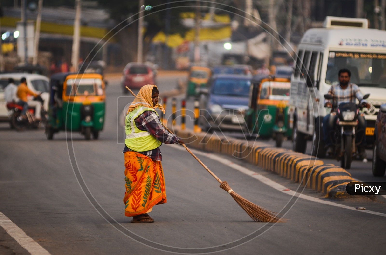 Image of Vijayawada Municipal Corporation worker, Sanitary worker ...