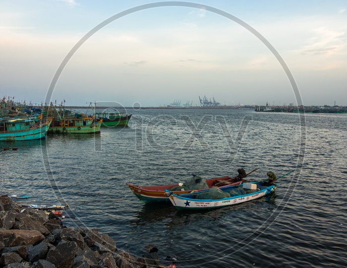 Image of Kasimedu Fishing Harbour, Chennai-TL988857-Picxy