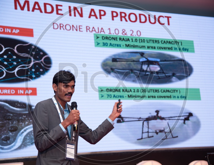 Image of Drone Raja of Fopple Technologies at Vizag Fintech Festival ...