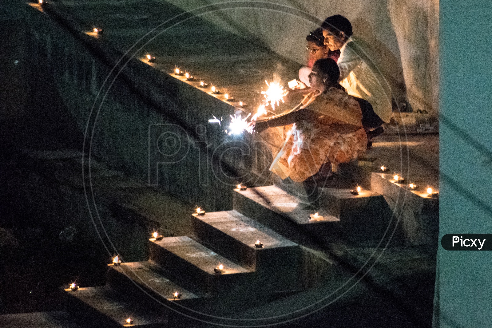 Image of DIWALI CELEBRATIONS IN VILLAGE-XE912983-Picxy