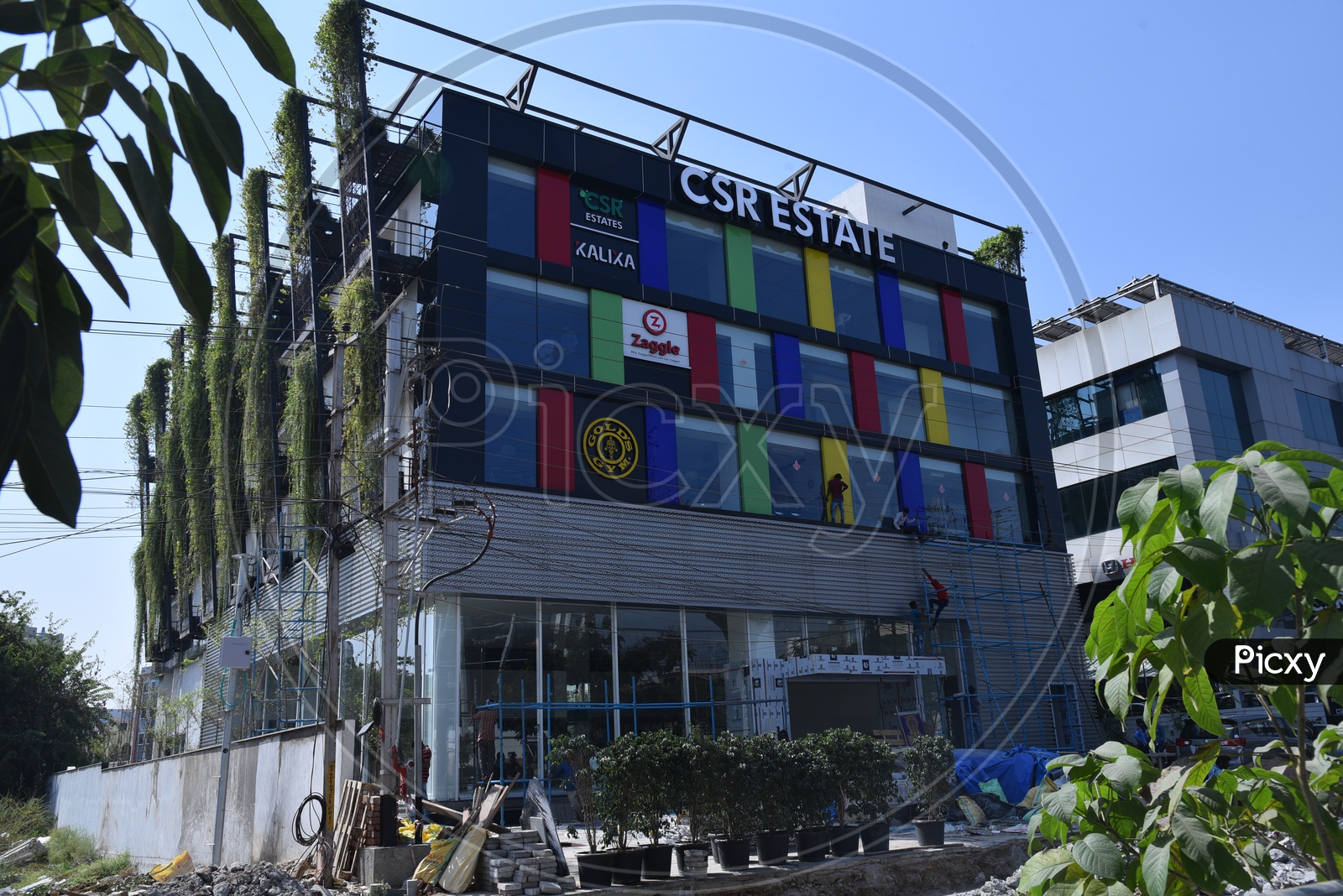 Image of CSR Estate being built with green cover on all sides-FF895358 ...