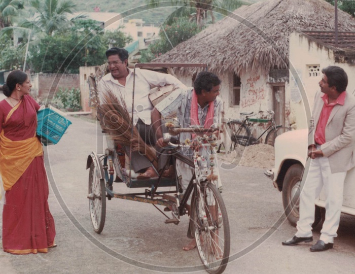 Image of Kaikala Sathyanarayan and Sharada Movie Stills from Amma ...