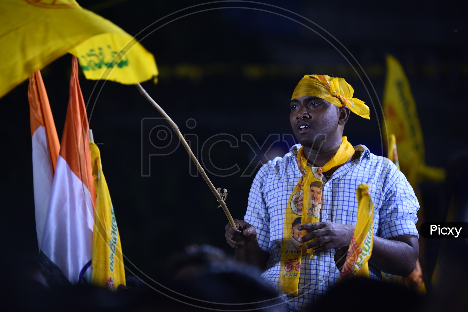 Image of Public at Congress/CPI/TDP/TJP Party meeting in Ameerpet for ...