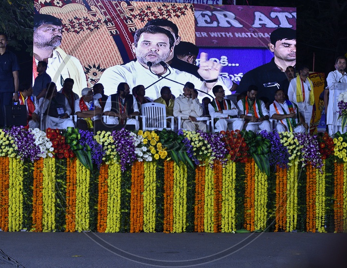Image of Rahul gandhi, Kodanda ram, Uttam Kumar, N Chandra Babu Naidu and others during ...