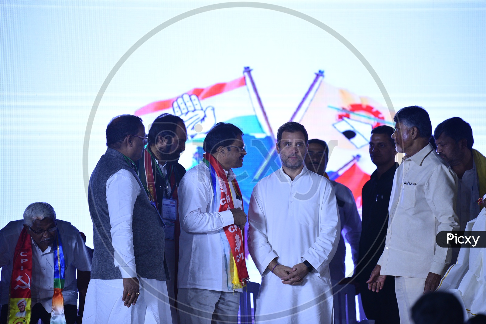 Image of Rahul Gandhi, Kodanda ram, Uttam Kumar, N Chandra Babu Naidu ... Image of Rahul Gandhi, Kodanda ram, Uttam Kumar, N Chandra Babu Naidu ...