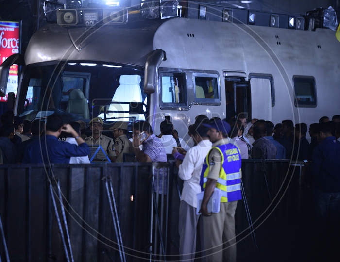 Image of Security at Congress/CPI/TDP/TJP Party meeting in Ameerpet for ...