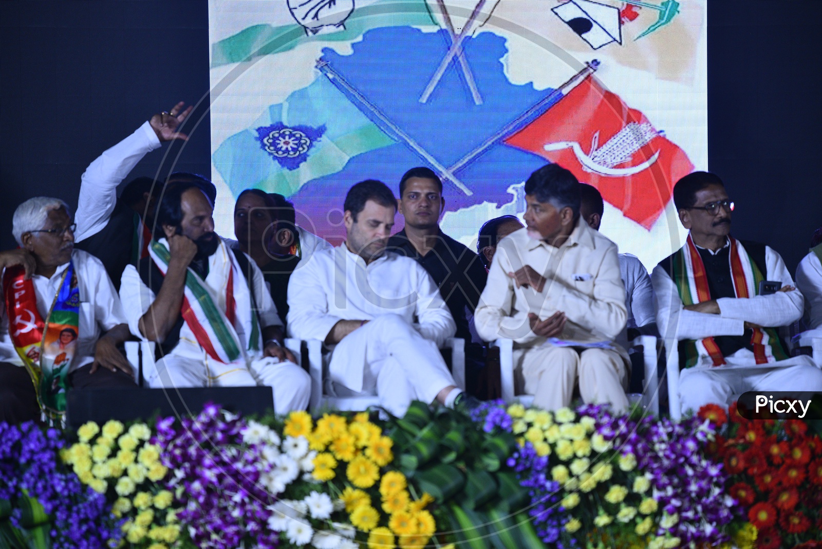 Image of Rahul gandhi, Kodanda ram, Uttam Kumar, N Chandra Babu Naidu ... Image of Rahul gandhi, Kodanda ram, Uttam Kumar, N Chandra Babu Naidu ...
