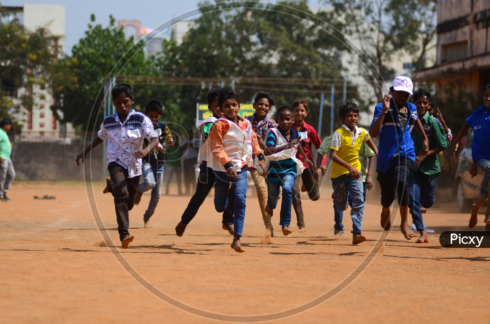 Image of Children participate in games conducted during National Child ...