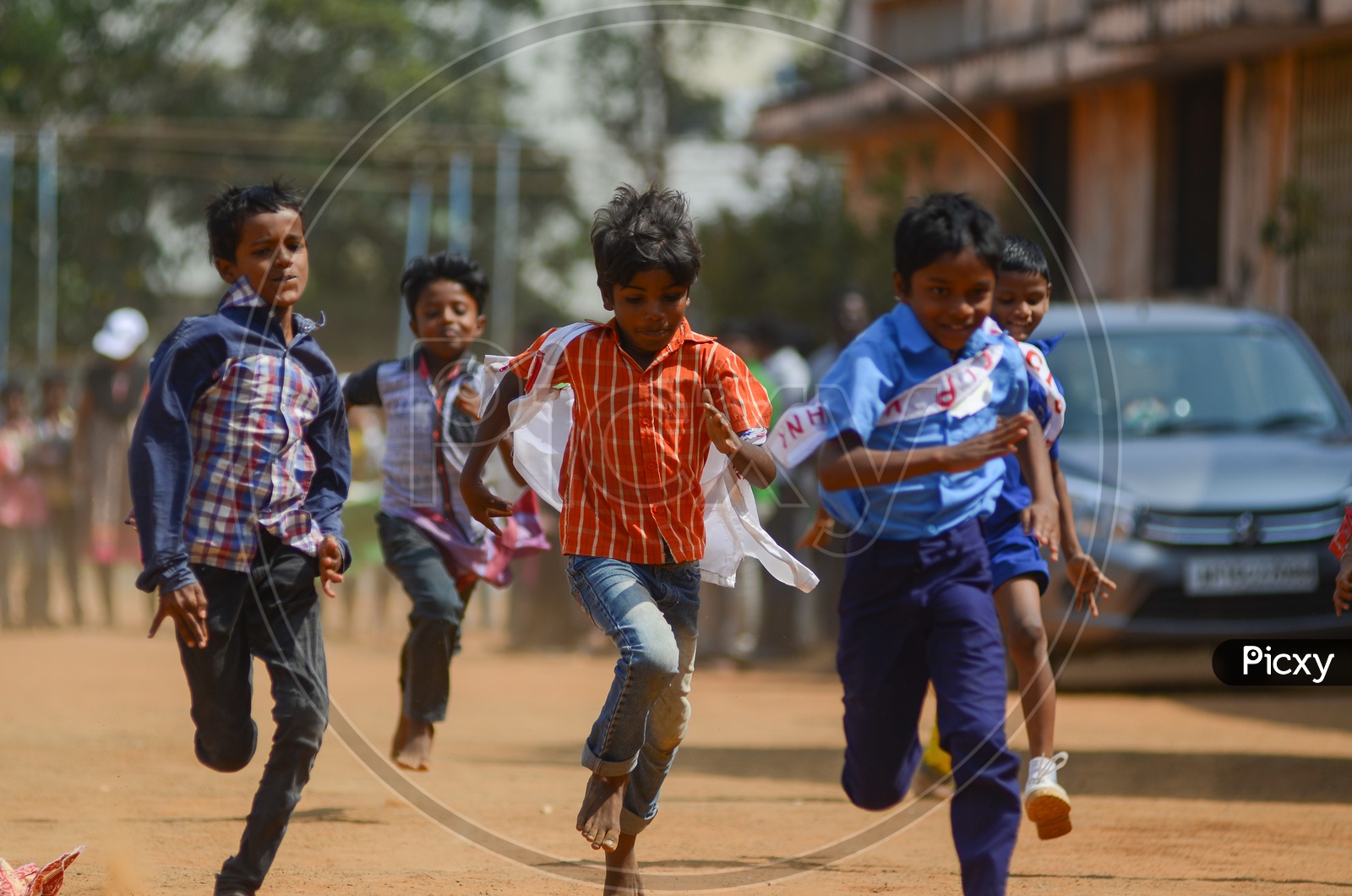 Image of Children participate in games conducted during National Child ...