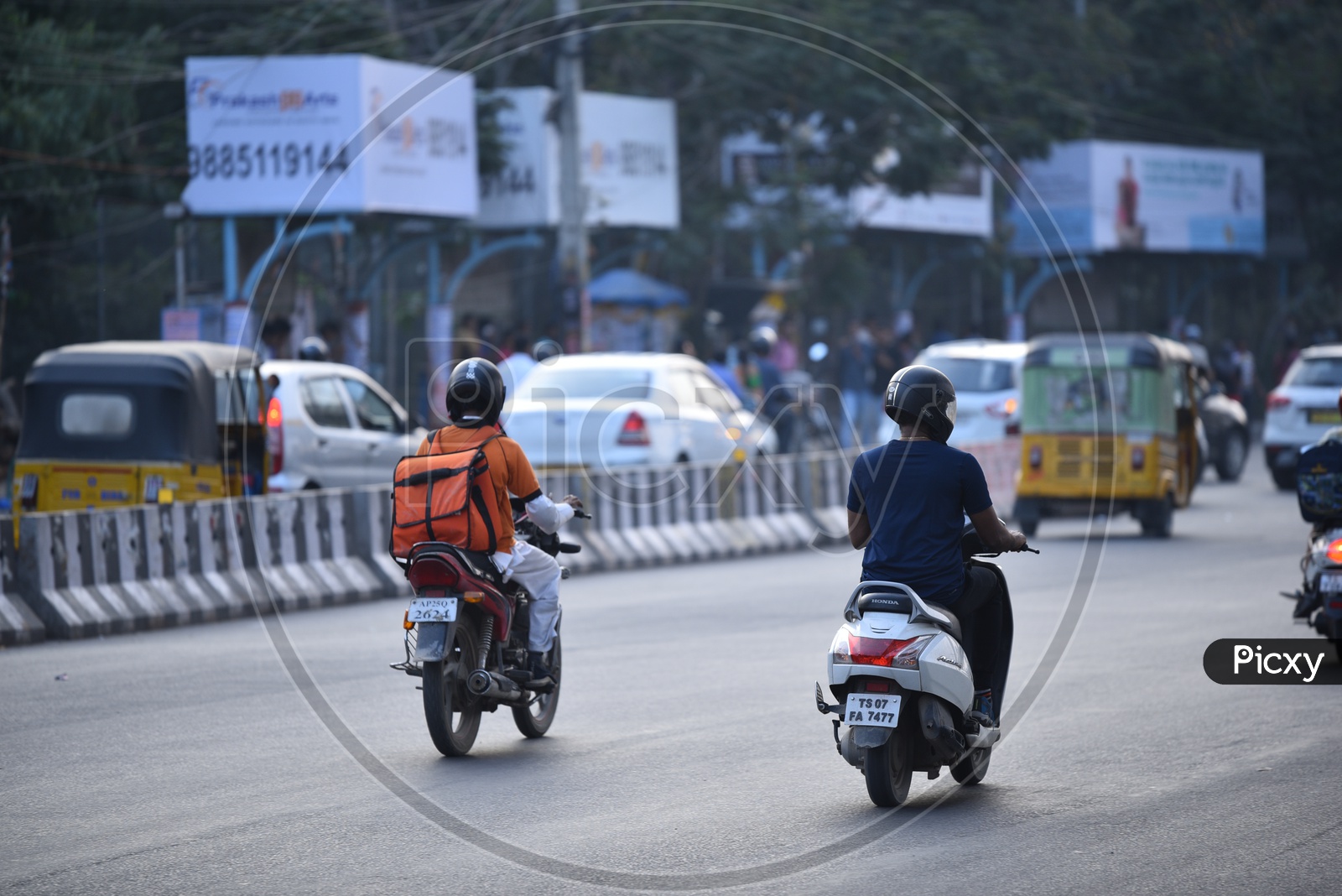 Image of Delivery Boy and Regular Commuter-VP785136-Picxy