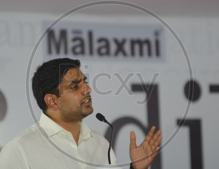 Image of IT Minister Nara Lokesh at Sedibus launching ceremony-ZG007727 ...