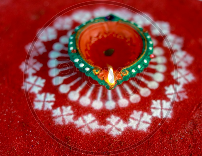 Image of Indian Festival Diwali, Diwali Lamp-BJ555349-Picxy