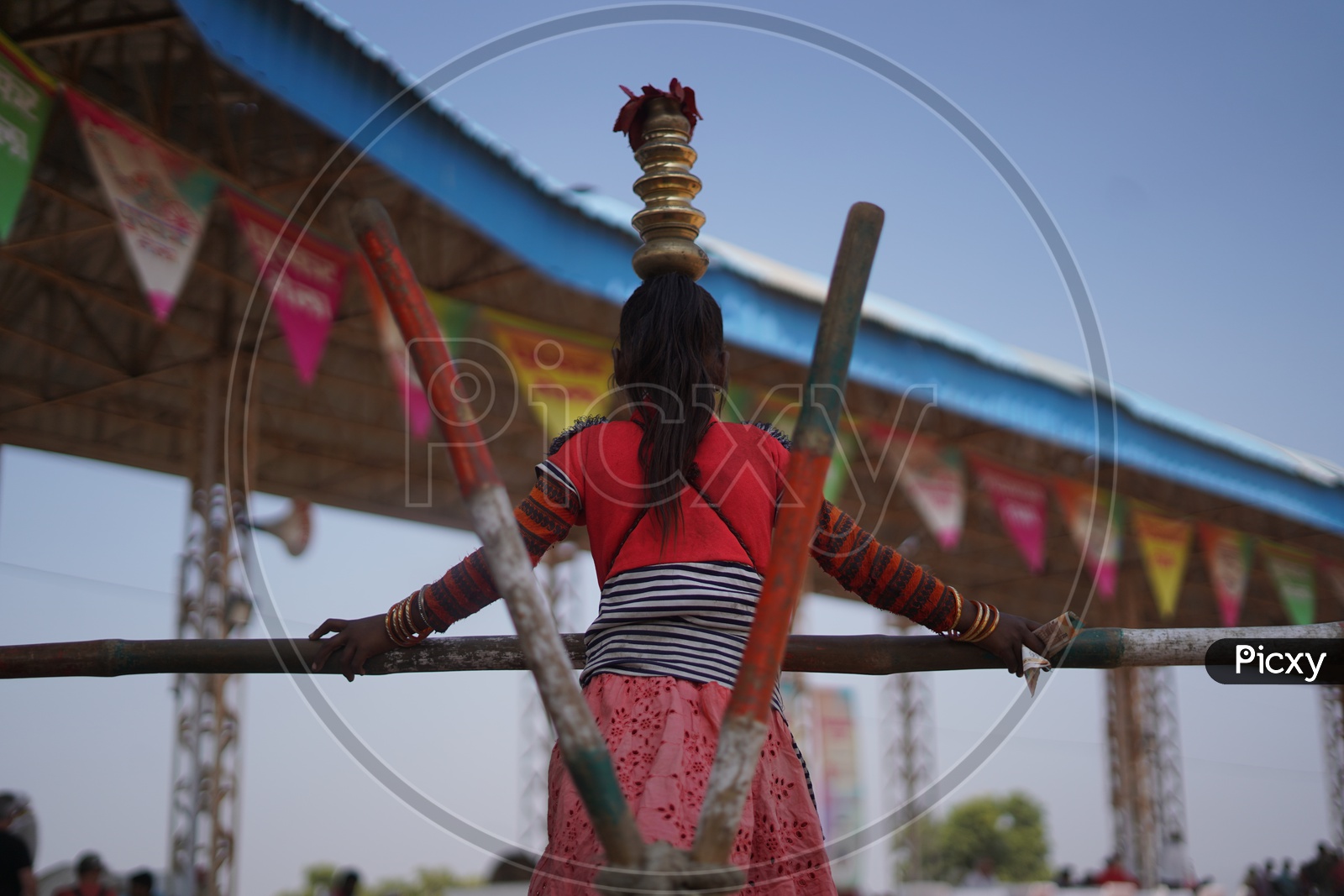 Image of The Contortionist Society Girl Performing Circus on Indian ...