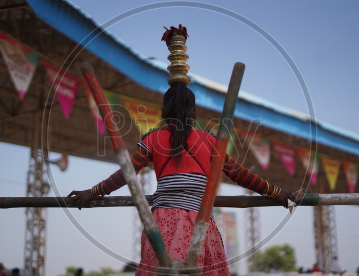 Image of The Contortionist Society Girl Performing Circus on Indian ...