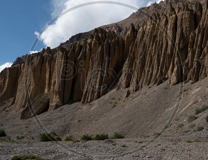 Image of Beautiful Mountains of Spiti Valley, Marango Rangarik ...