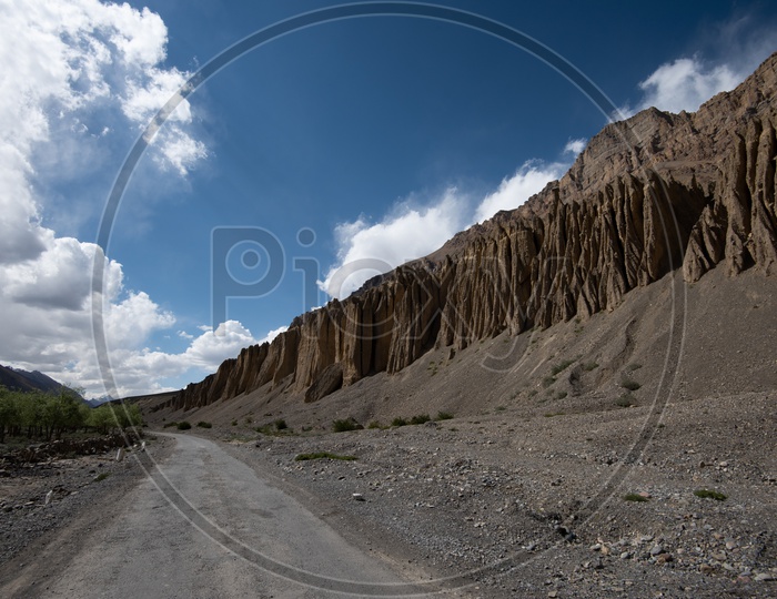 Image of Snow Mountains at Spiti Valley, Marango Rangarik, Himachal ...