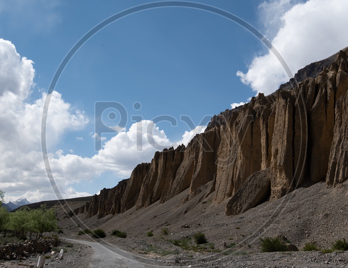 Image of Beautiful Mountains of Spiti Valley, Marango Rangarik ...