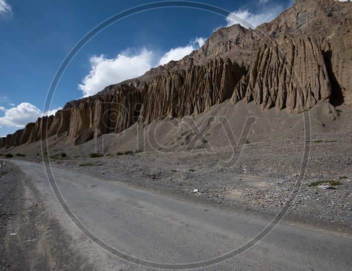 Image of Beautiful Mountains of Spiti Valley, Marango Rangarik ...