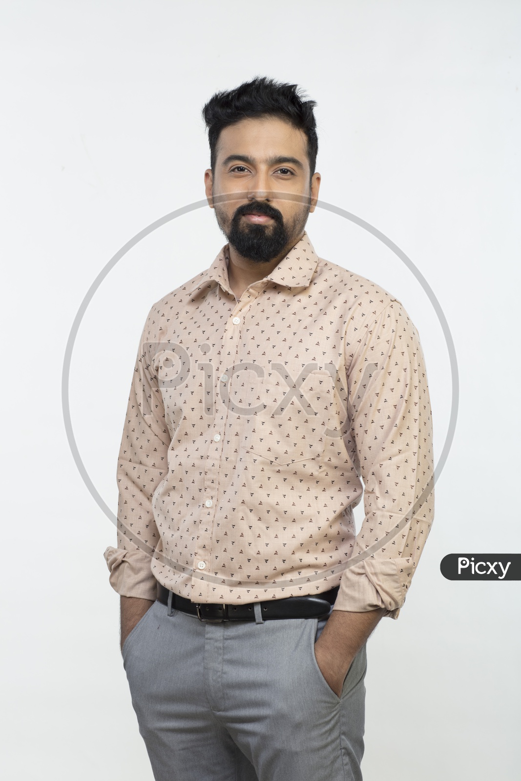 Image of Indian Man in Formal Wear on an Isolated White Background ...