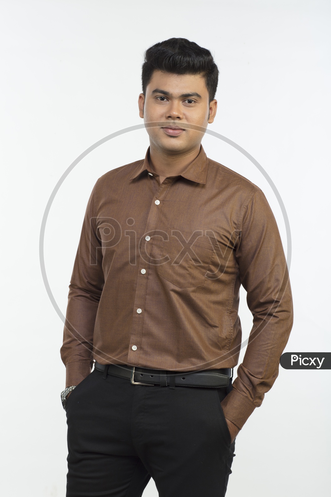 Image of Indian Man in Formal Wear on an Isolated White Background ...