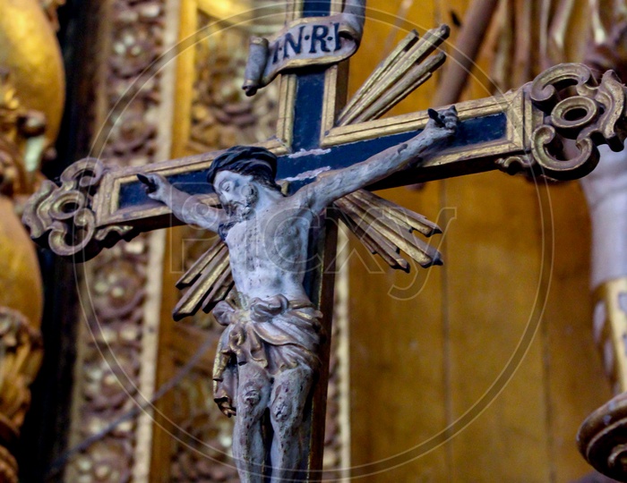 Image Of The Interiors Of Basilica Of Bom Jesus Church In Goa JK290349 image-of-the-interiors-of-basilica-of-bom-jesus-church-in-goa-jk290349
