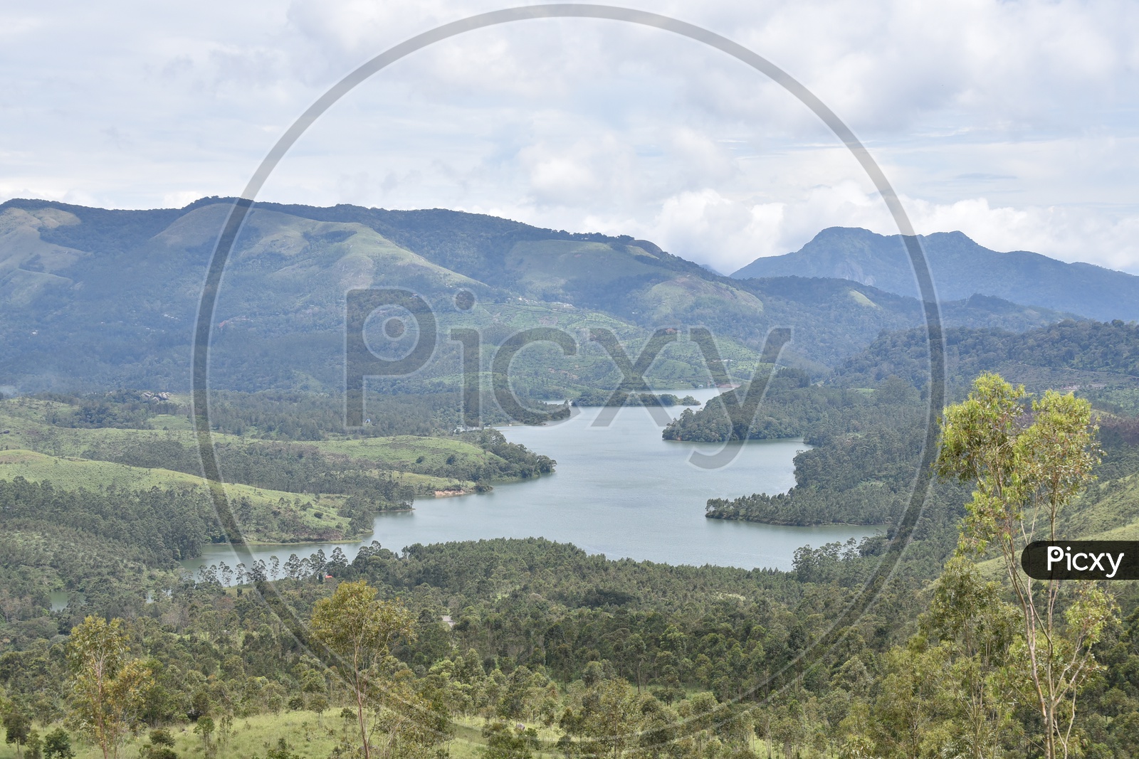 Image of Beautiful Landscape of Munnar mountains with river flowing ...