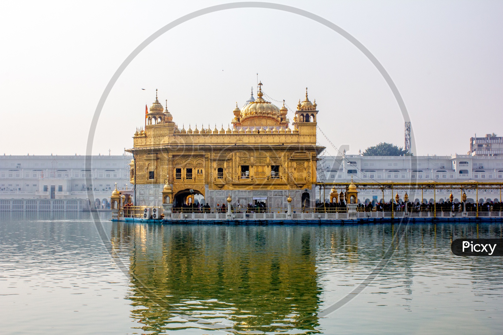 Image of Beautiful Landscape of Golden Temple with Water reflection ...