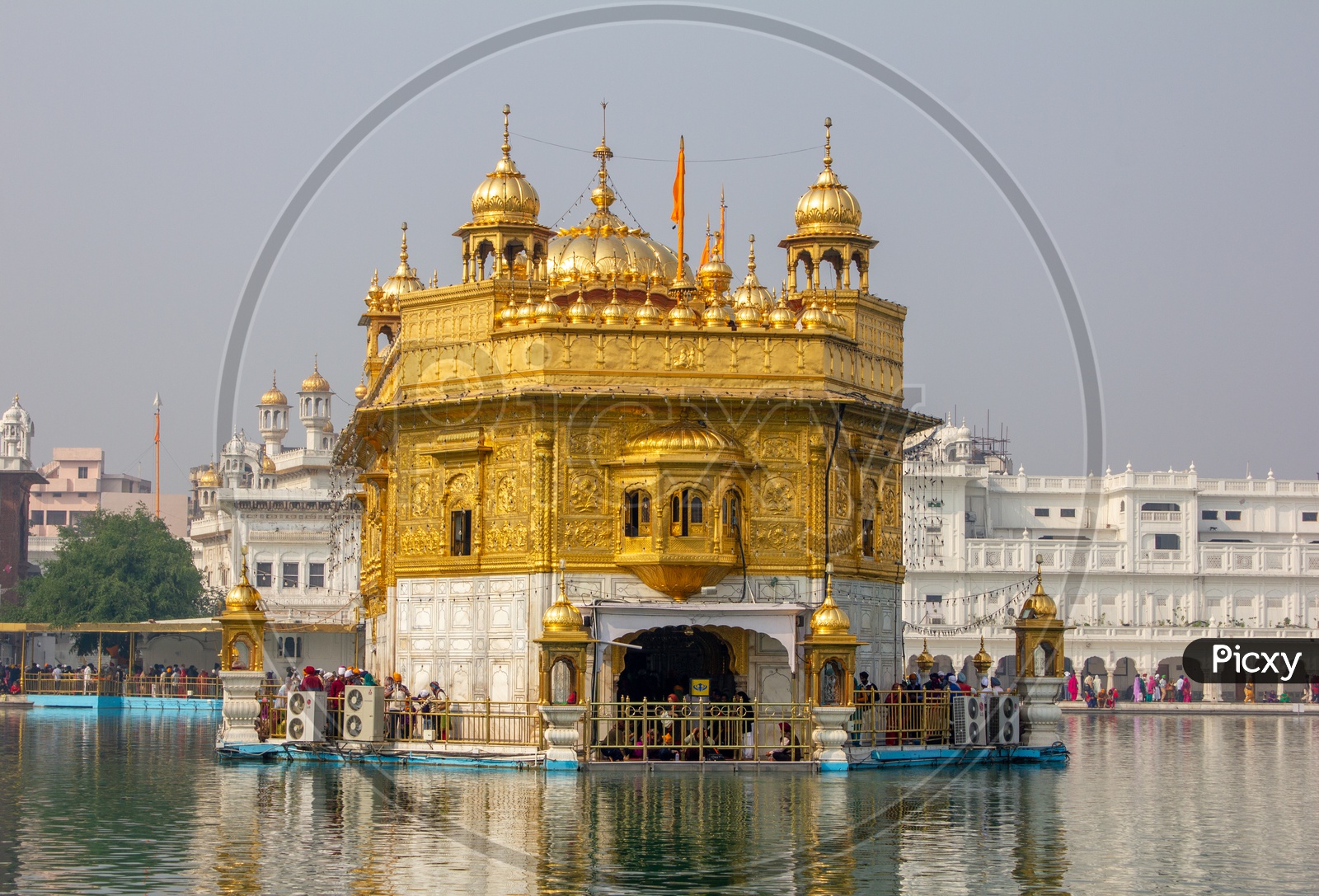 Image of Beautiful Landscape of Golden Temple with Water reflection ...
