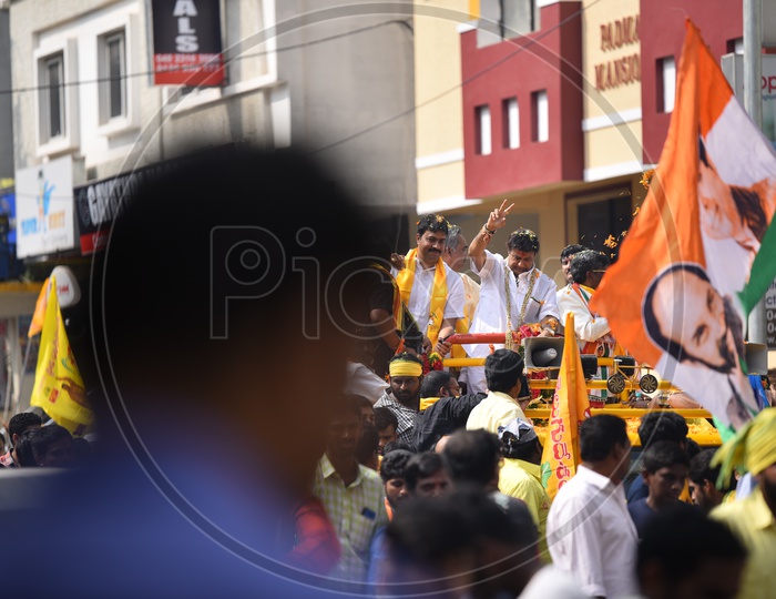 Image of Nandamuri BalaKrishna TDP MLA Hindupur and Bhavyas Anand Prasad Telangana TDP MLA ...