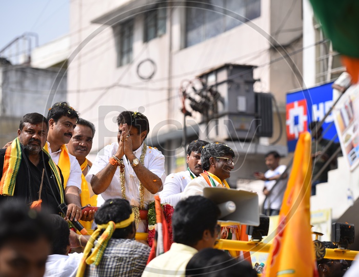 Image of Nandamuri BalaKrishna TDP MLA Hindupur and Bhavyas Anand Prasad Telangana TDP MLA ...
