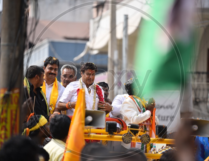Image of Nandamuri BalaKrishna TDP MLA Hindupur and Bhavyas Anand Prasad Telangana TDP MLA ...
