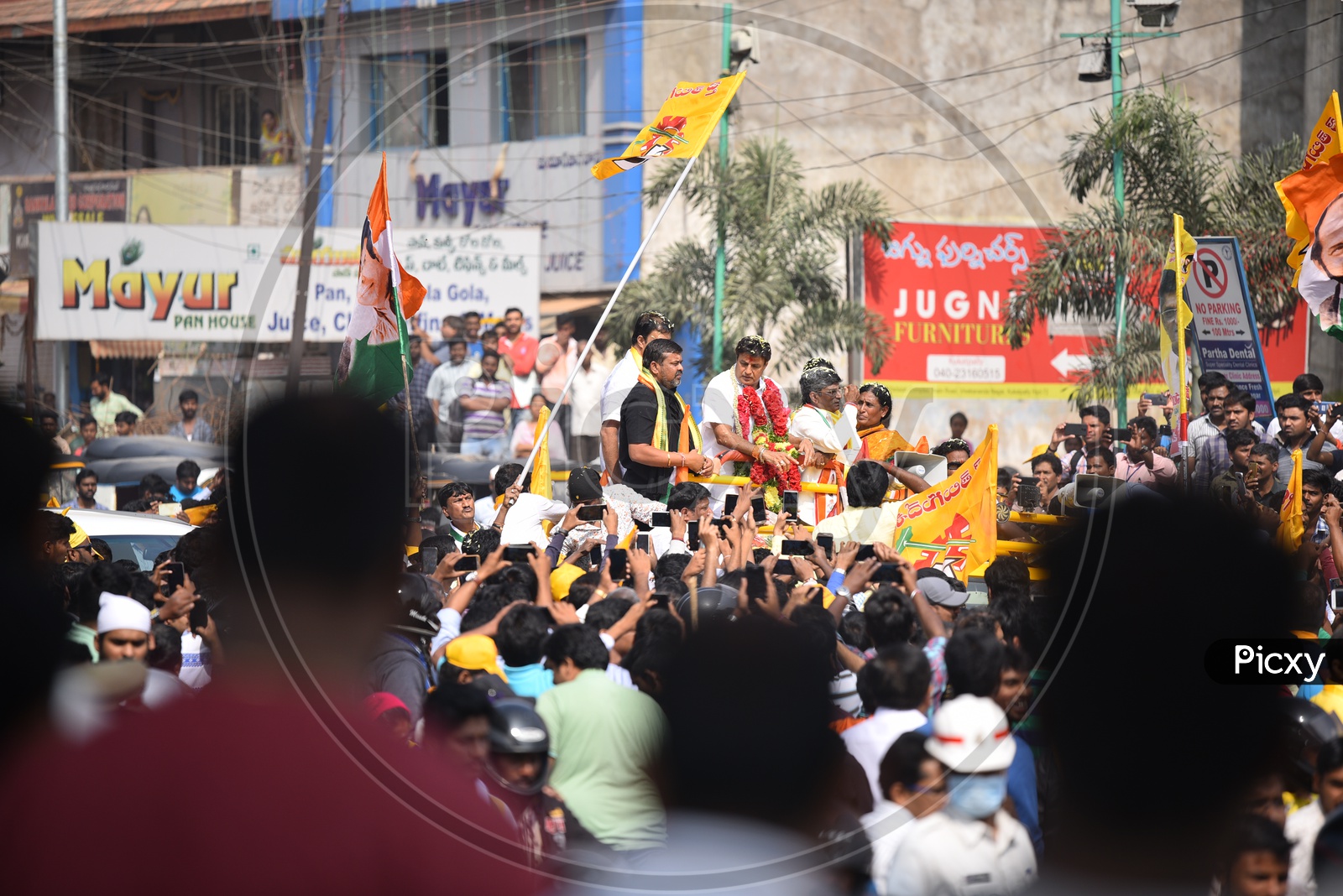 Image of Nandamuri BalaKrishna TDP MLA Hindupur and Bhavyas Anand Prasad Telangana TDP MLA ...