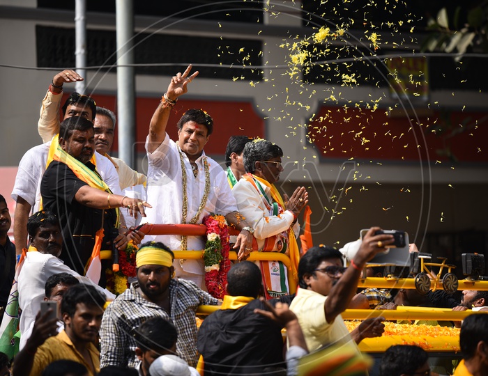 Image of Nandamuri BalaKrishna TDP MLA Hindupur and Bhavyas Anand Prasad Telangana TDP MLA ...