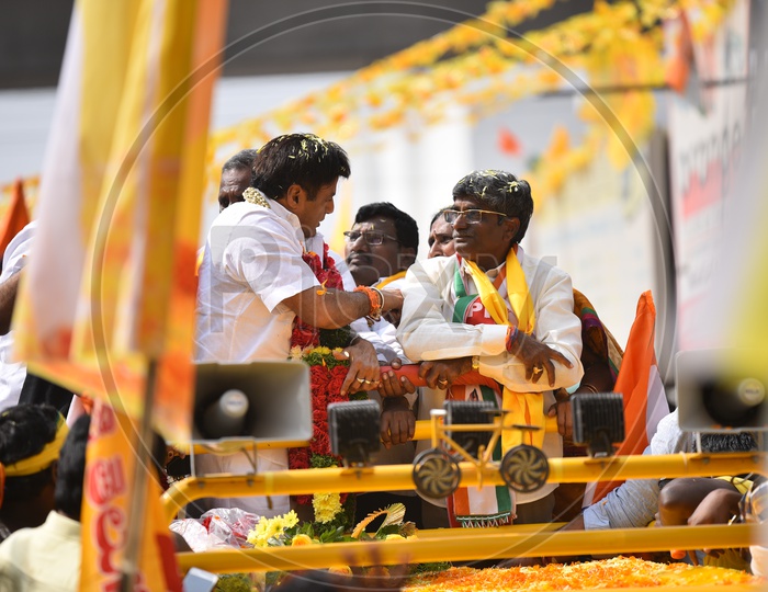 Image of Nandamuri BalaKrishna TDP MLA Hindupur and Bhavyas Anand Prasad Telangana TDP MLA ...