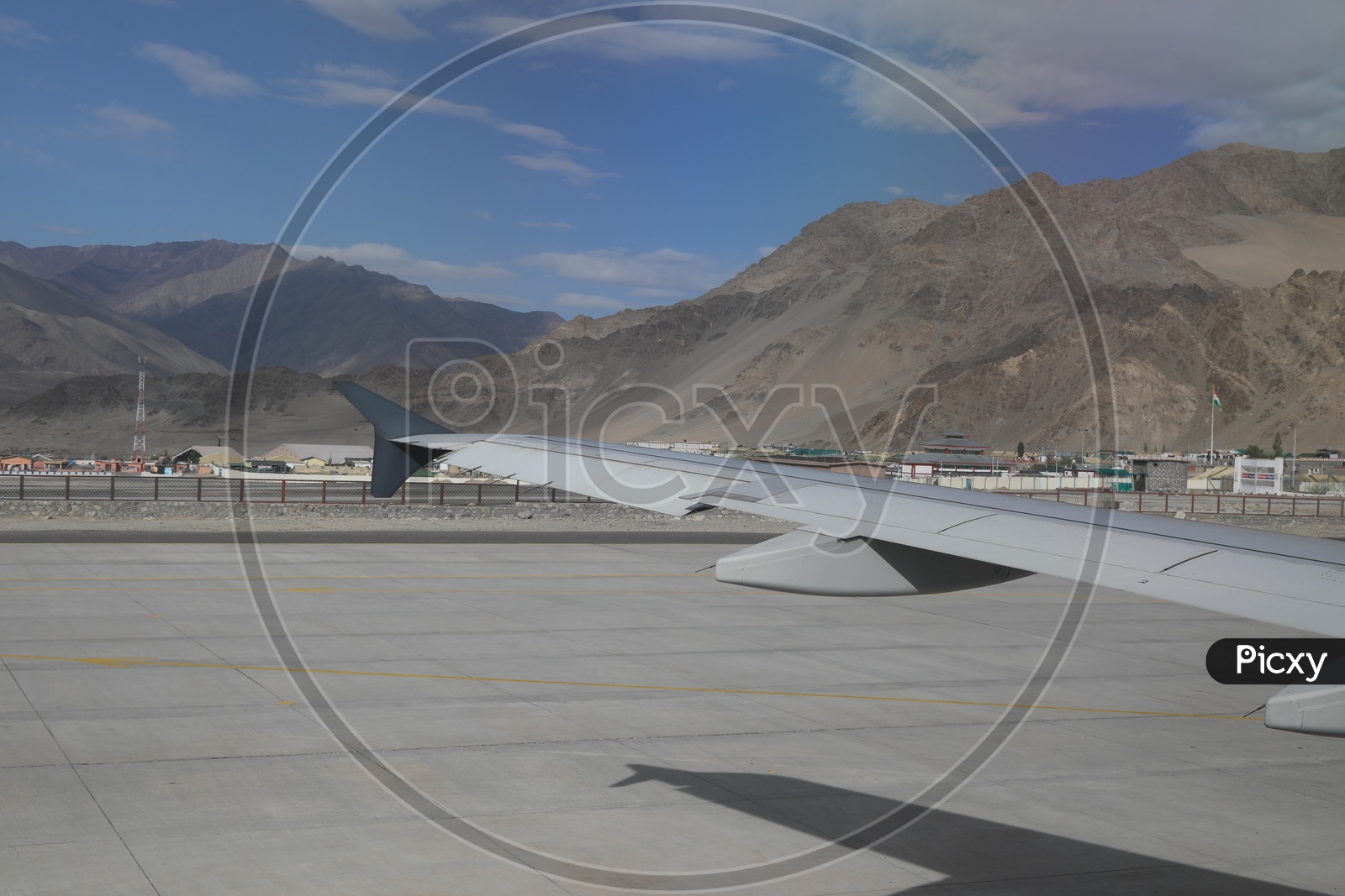 Image of Views Of Airport From Flight Windows-JW639264-Picxy