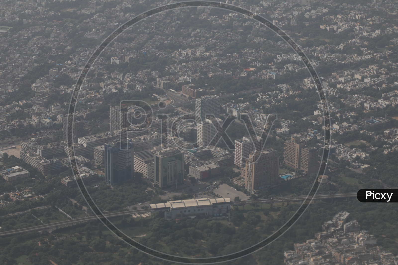 Image of Aerial Views Of New Delhi From Flight-EC063531-Picxy