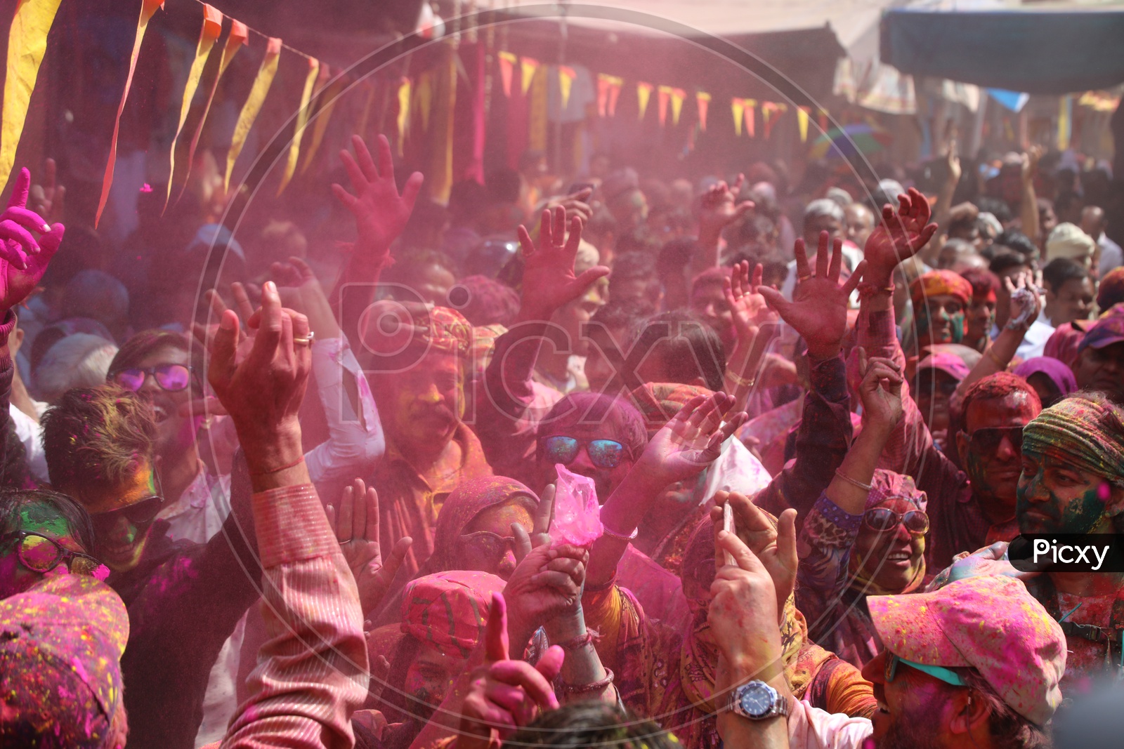 Image of People playing - Holi/Indian Festival - Festival of Colors ...