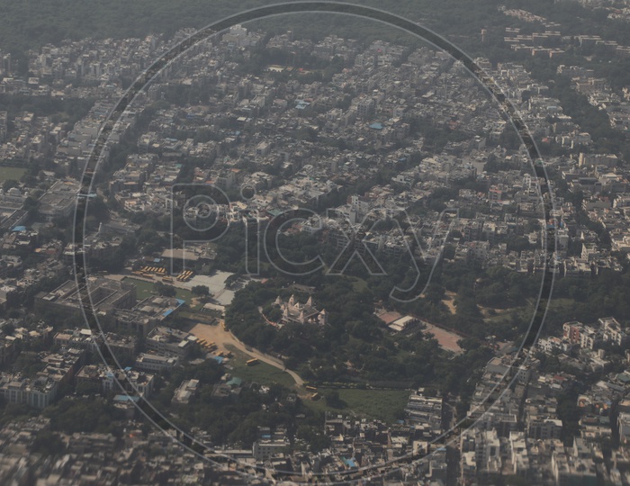 Image of Delhi City in Aerial View from flight window-FF924007-Picxy