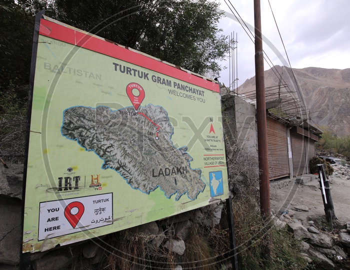 Image of map of leh to turtuk-PJ884866-Picxy