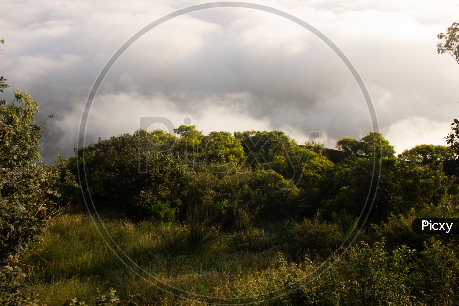 Image of Beautiful View point at Nandi Hills with Clouds-UM278820-Picxy