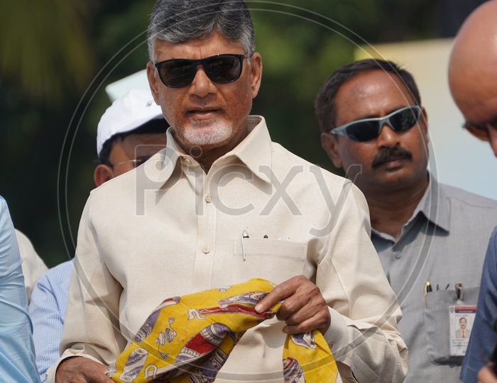 Image of Chief Minister Chandra Babu Naidu at Amaravati Air Show 2018 ...