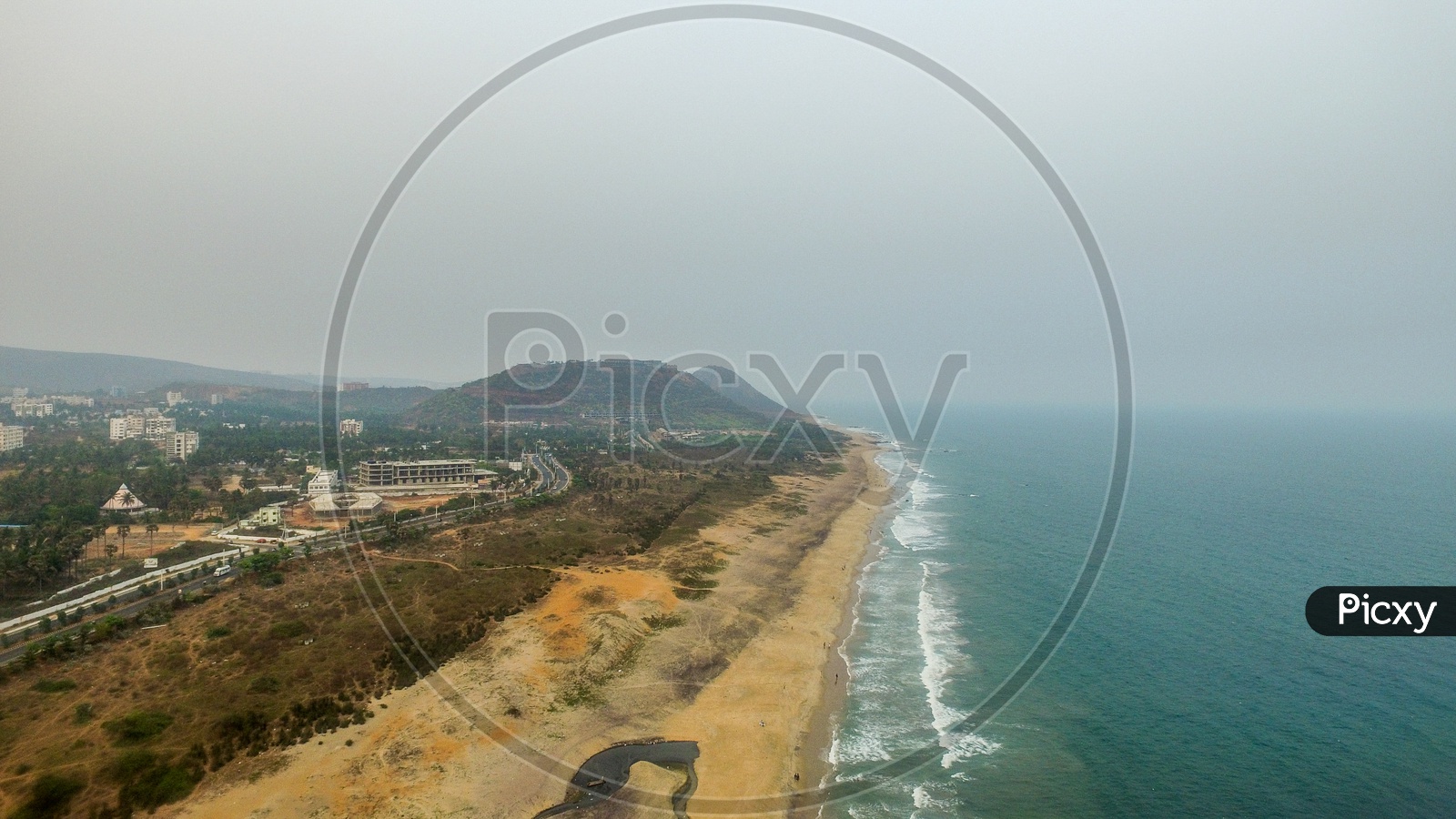 Image of aerial view of rushikonda-RU306579-Picxy