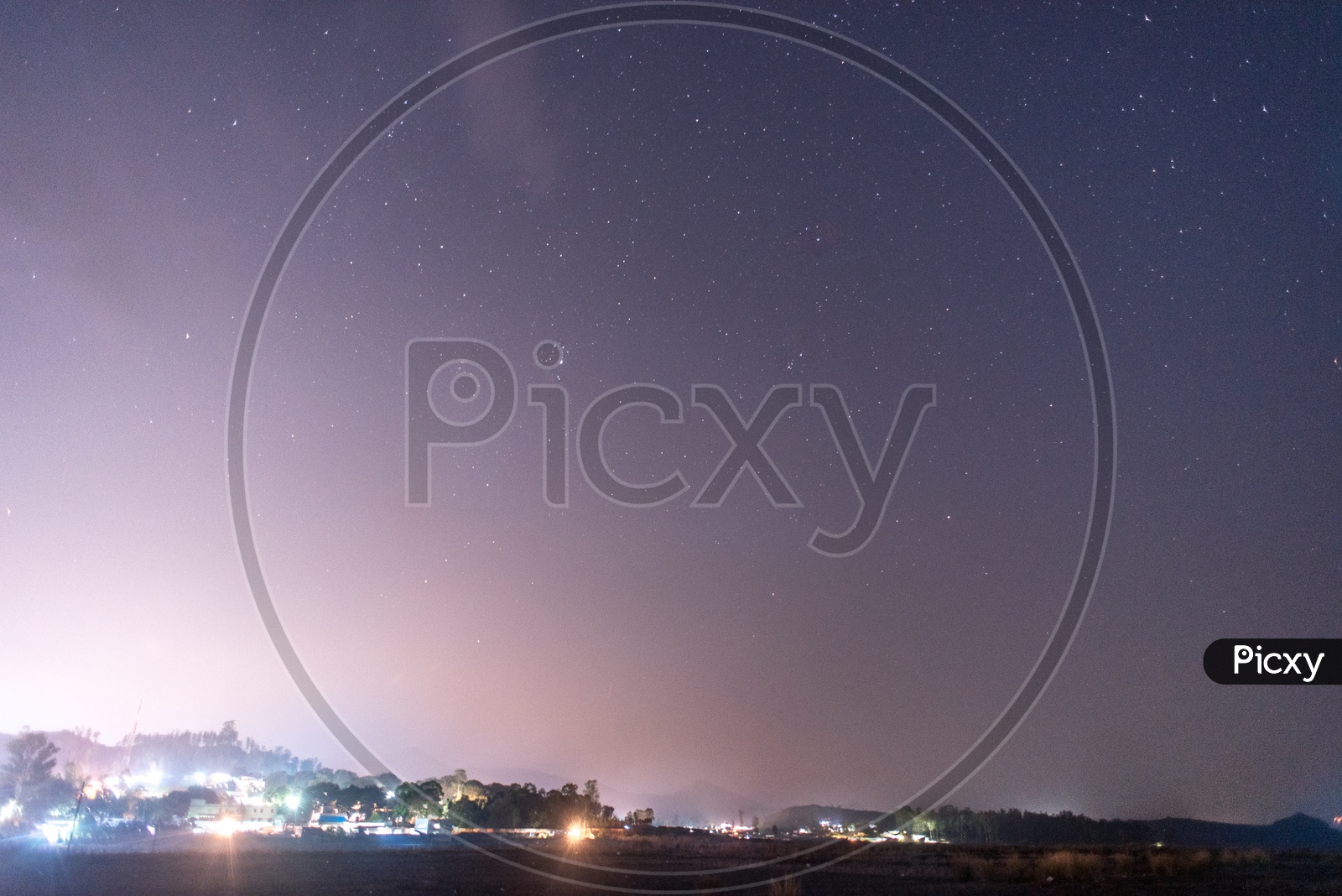 Image of view of paderu town in the night-WZ183465-Picxy