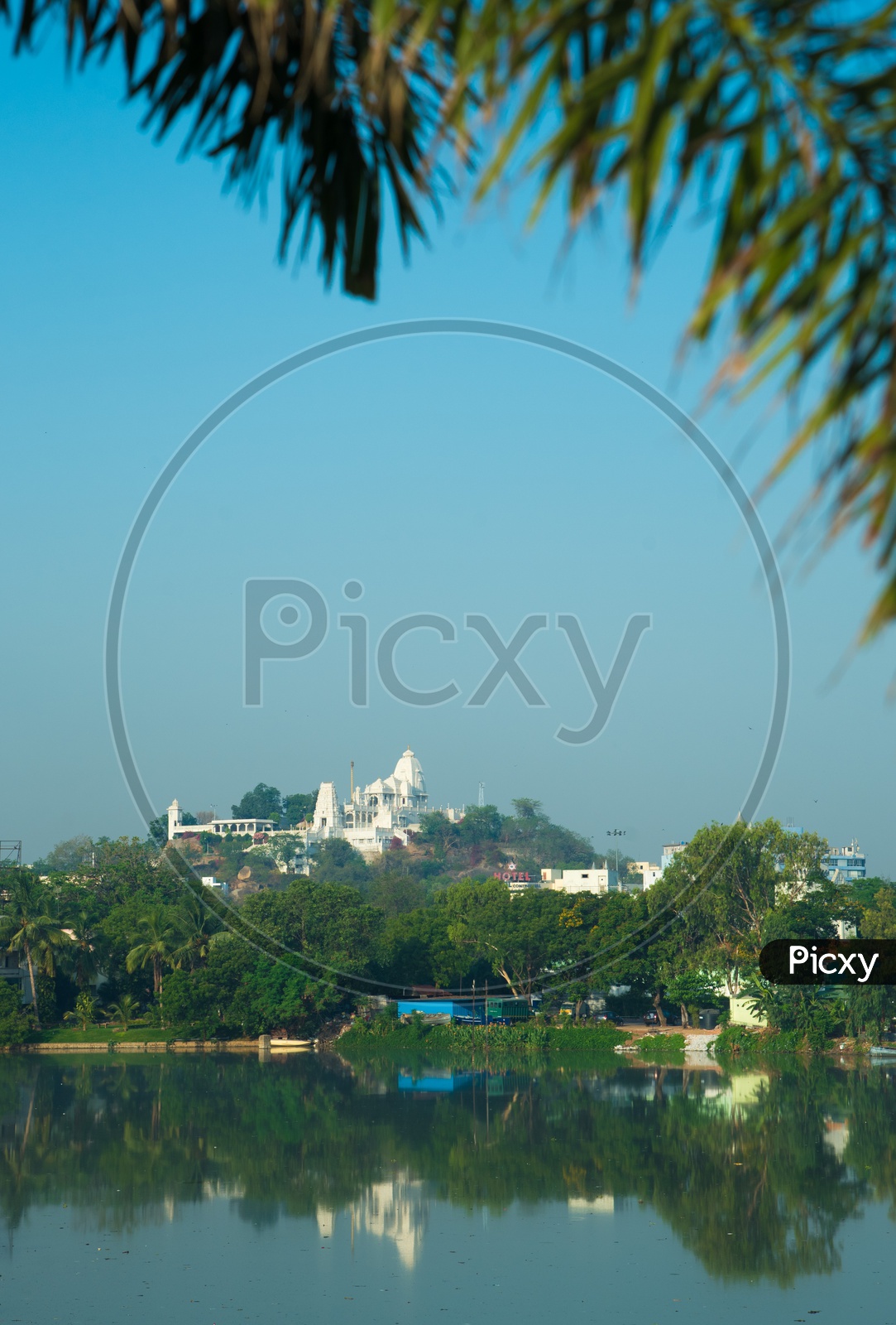 Image of View of Birla Mandir from Tank Bund-JW628491-Picxy
