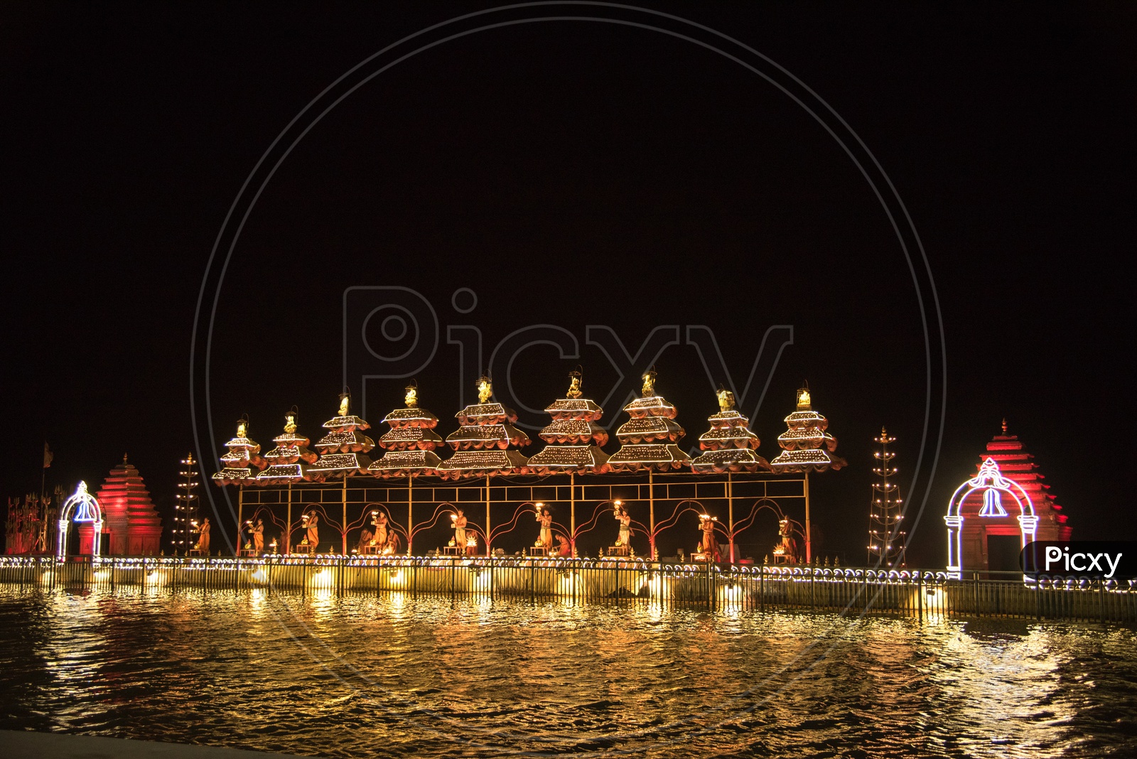 Image of Krishna Haarathi offerings.-JQ739449-Picxy