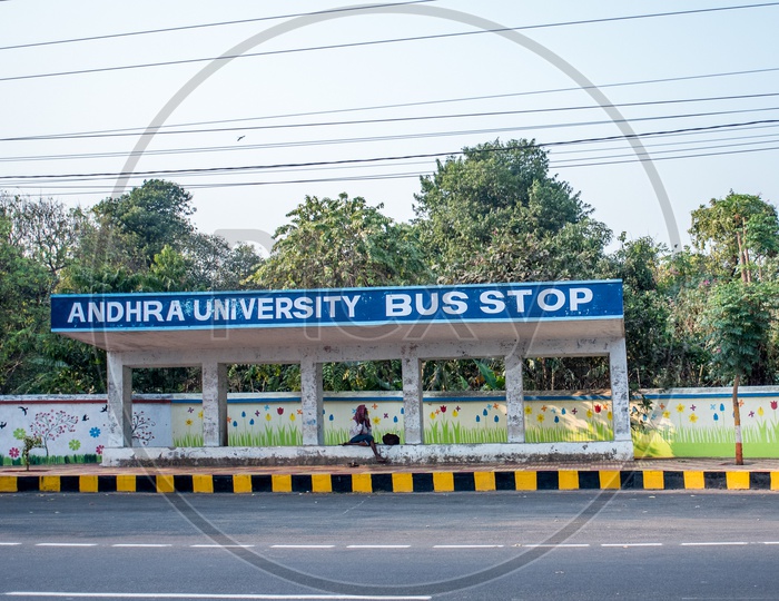 Image of Andhra university bus stop-XW542024-Picxy