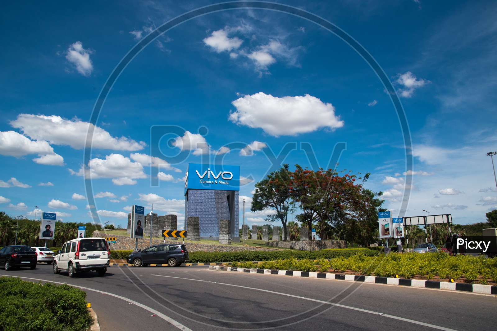 Image of Roundabout at RGIA Airport Hyderabad-CK461521-Picxy