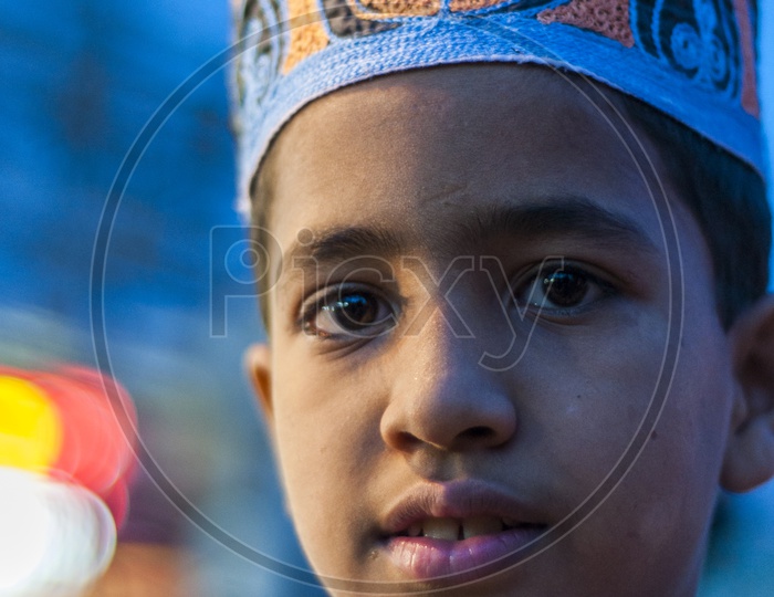 Image of Muslim Boy on the Streets of Hyderabad-TZ867205-Picxy