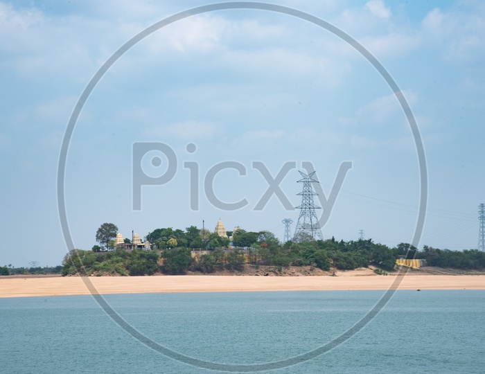 Image of Sri Veerabhadra Swamy Temple in Pattiseema on River Godavari ...
